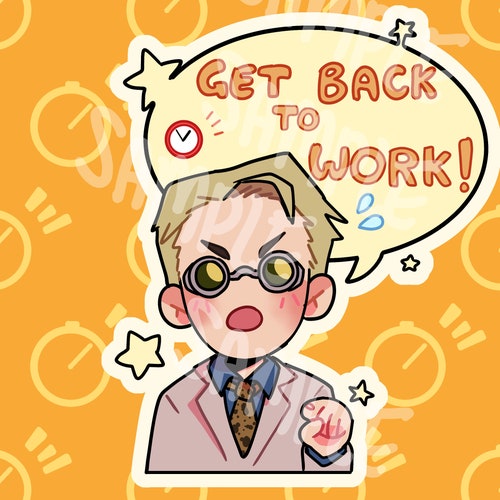 Get to Work Sticker - Etsy