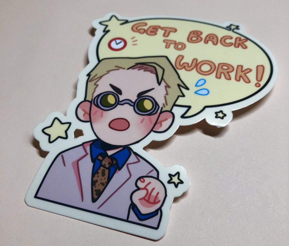 Get to Work Sticker - Etsy