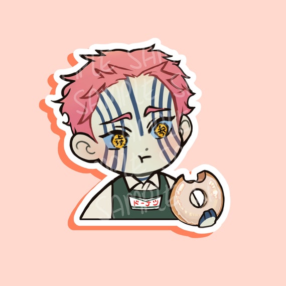 Demon Donut Sticker - Etsy