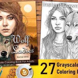 27X2 Realistic Wolves Coloring Pages, Beautiful Native American Women ...