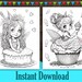 30 Cute Fairies & Cupcakes to Color Sweet Fairy Girls Treats - Etsy