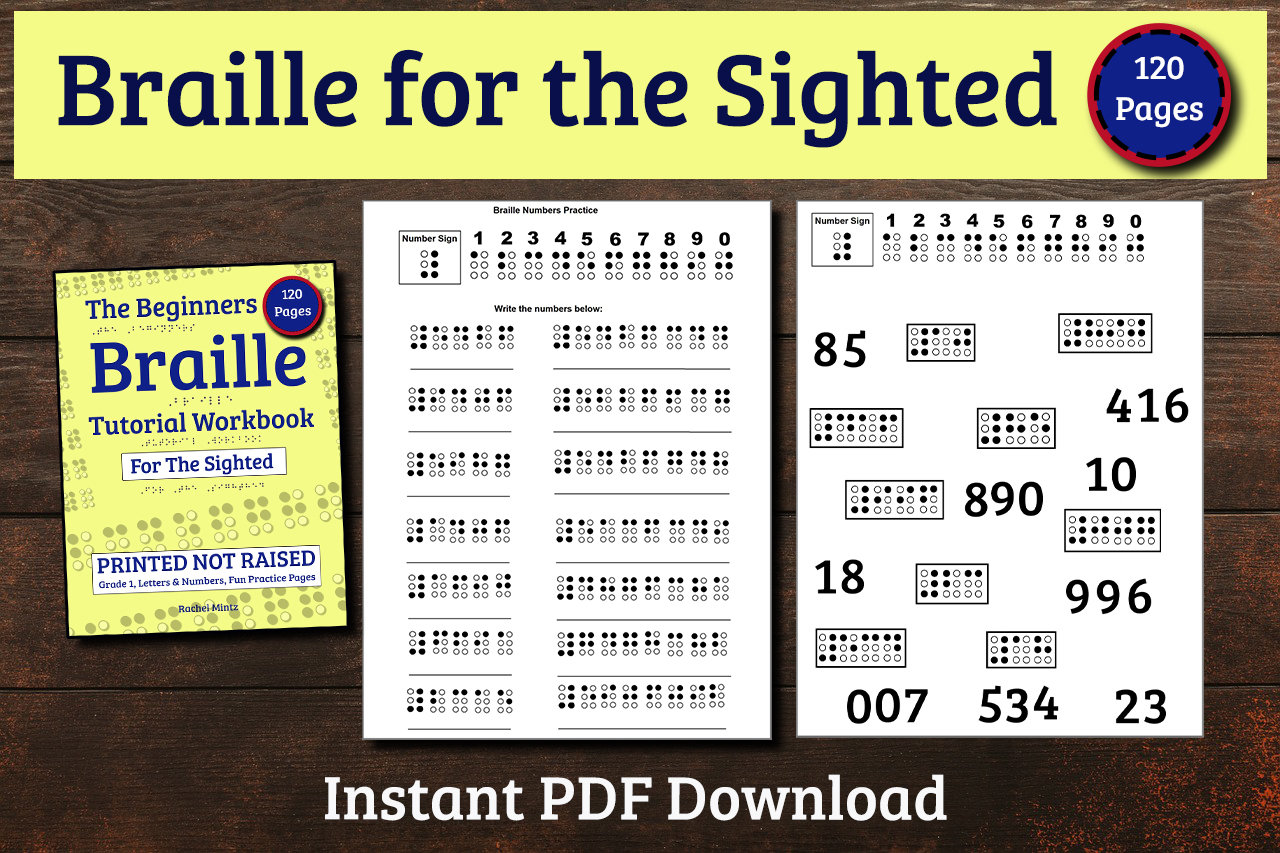 Braille Tutorial for Sighted Beginners: Grade 1, Printed (PDF Download ...