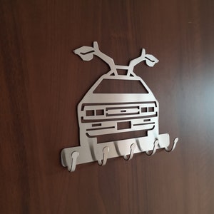 Delorean Key Hanger Key Holder Personalised DMC-12 DMC12 Back - Etsy