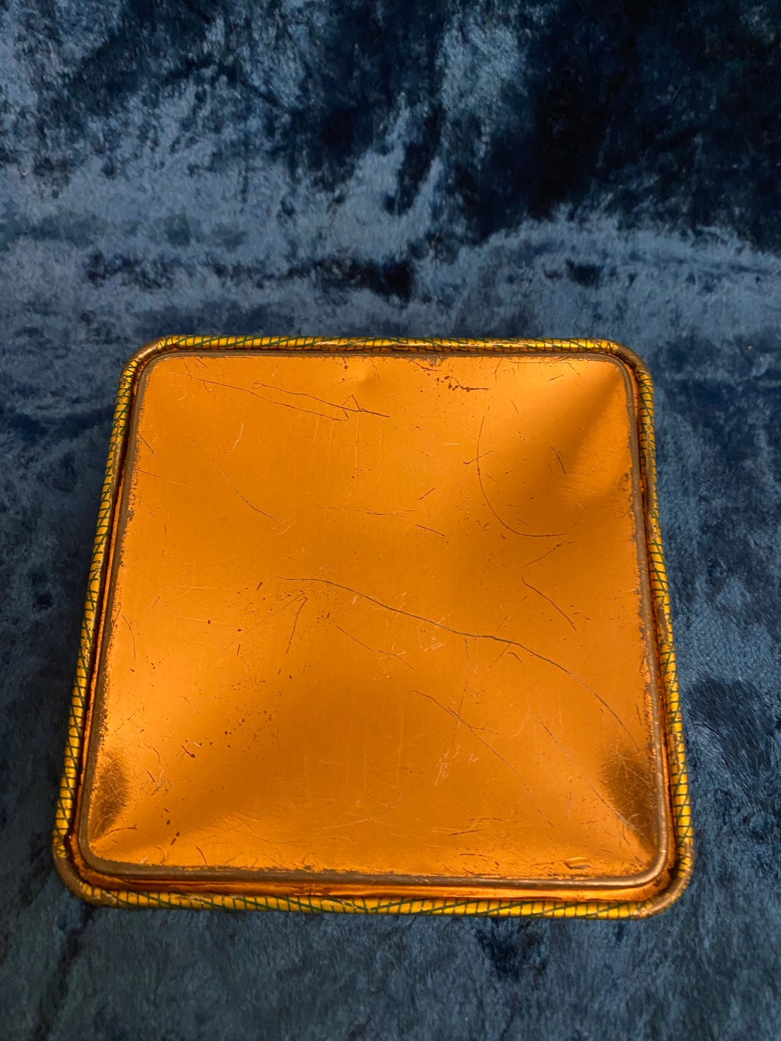 Beautiful, Unique Vintage Decorated Candy Tin Container Made in Western ...