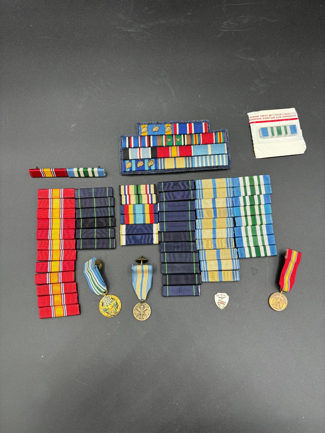 Vintage Military Bar Lot, National Defense, Armed Forces, Joint Service ...