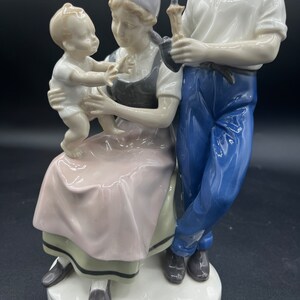 Vintage German Porcelain Figurine by Carl Scheidig, "family Happiness ...