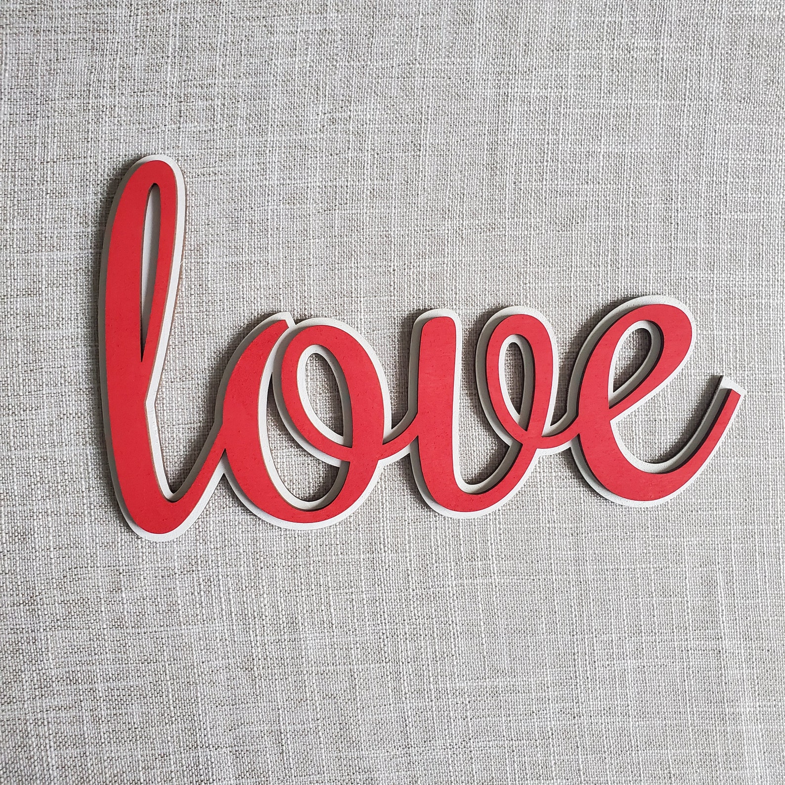 Love Sign Red Love Sign Valentine's Day Decorations | Etsy