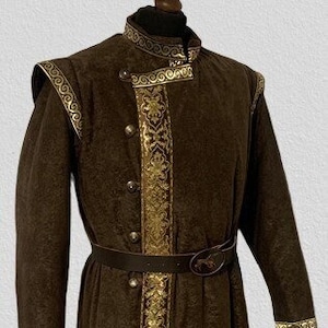 Brown Winter Kaftan Reenactment Larp Fantasy Archer Garbs - Etsy