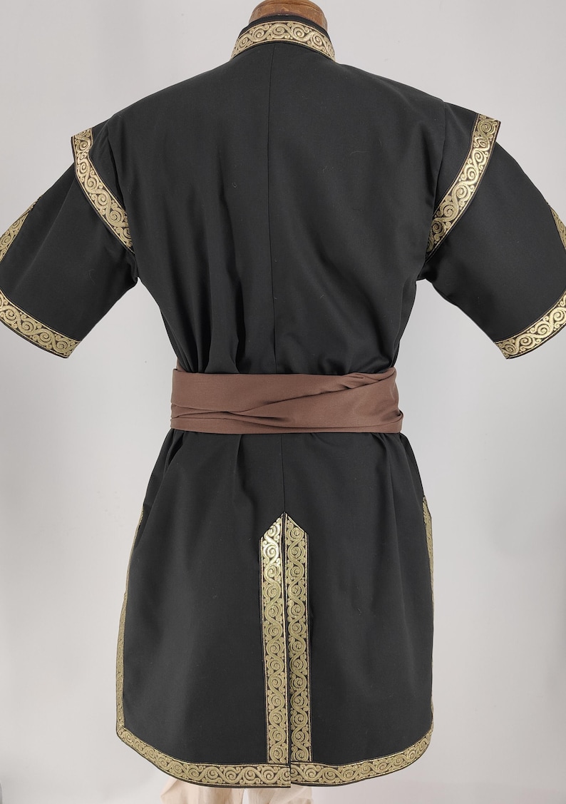 Kaftan for Men With Trim Decoration, Reenactment, Larp, Fantasy, Archer ...