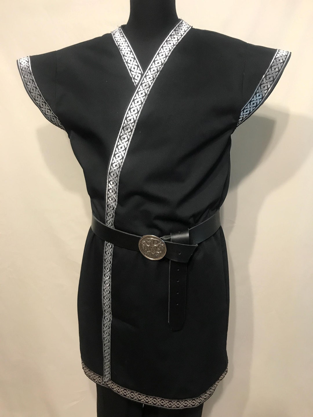 Sleeveless Kaftan for Men With Trim Decoration - Reenactment, LARP ...