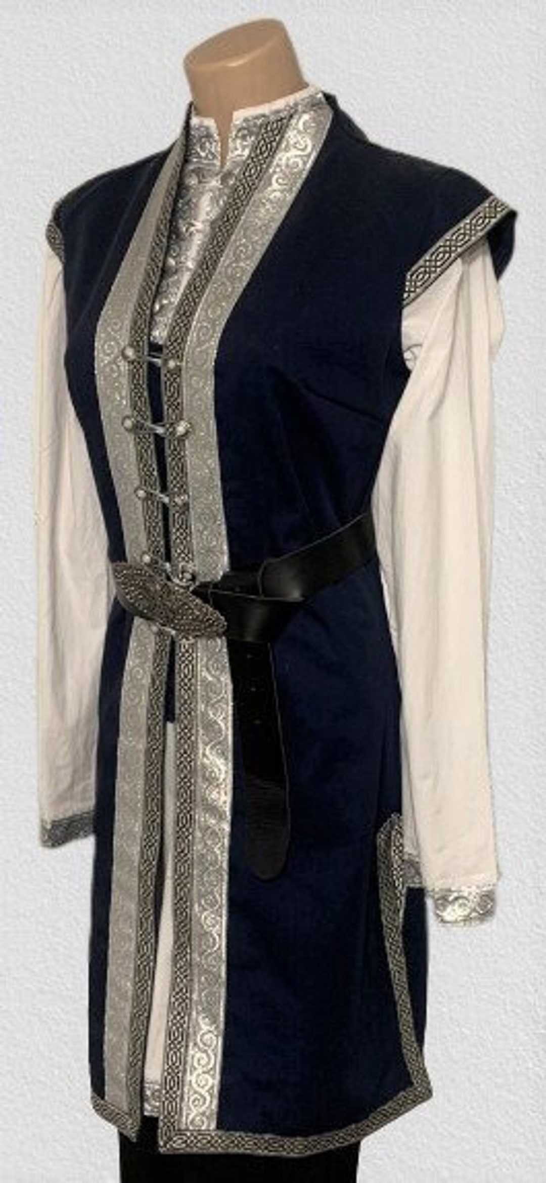 Sleeveless Kaftan for Women, Reenactment, Larp, Fantasy, Archer Garbs ...