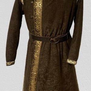 Brown Winter Kaftan, Reenactment, Larp, Fantasy, Archer Garbs - Etsy