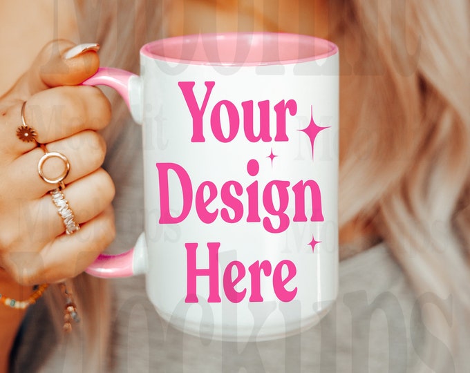 Handmade Coquette Pink Bow Mug Ribbon Design for Girly Aesthetic ...