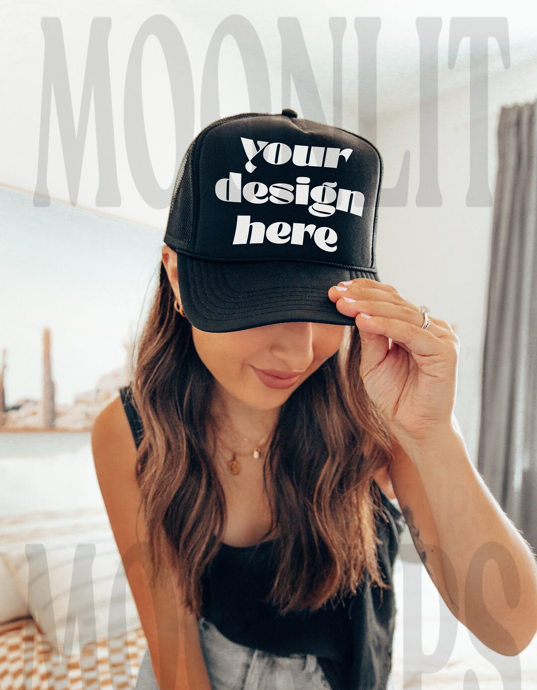OTTO Cap Mockup - Trucker Baseball Caps Mockup - OTTO Cap 39-169 Mockup ...