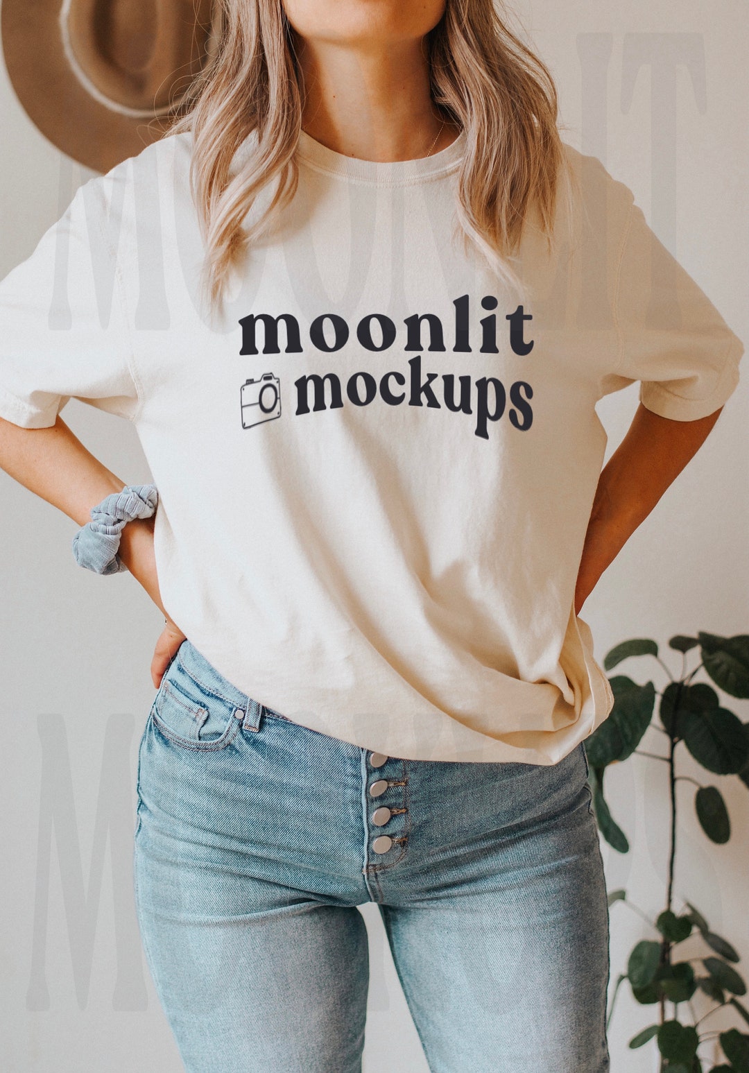 Comfort Colors C1717 Ivory Shirt CC Mockup Ivory Colored Shirt Unisex ...