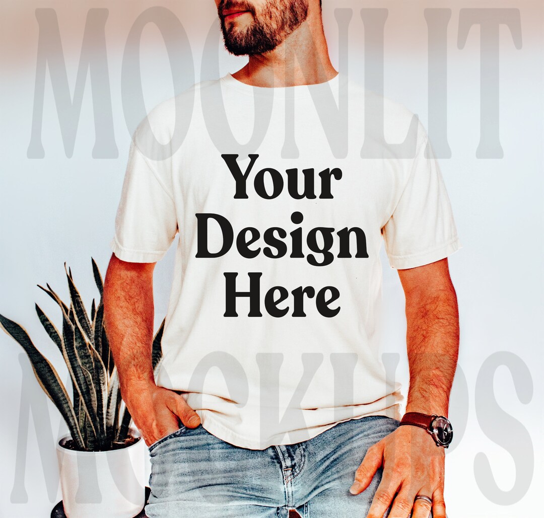 Comfort Colors 1717 Ivory T-shirt Mockup - Unisex Sizing (digital ...