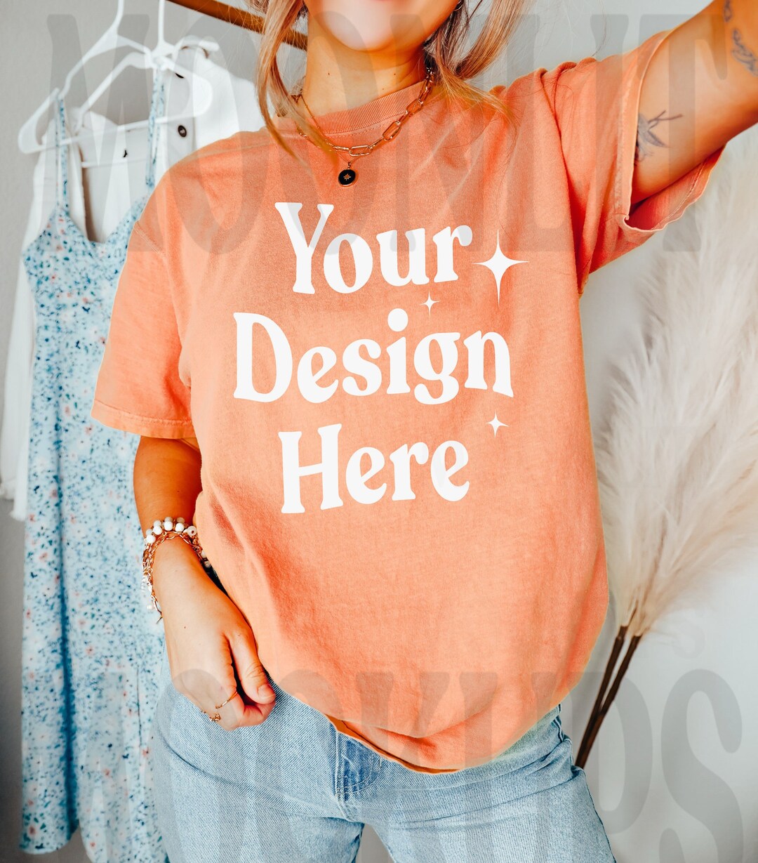 Comfort Colors 1717 Terracotta T-shirt Mockup - Etsy