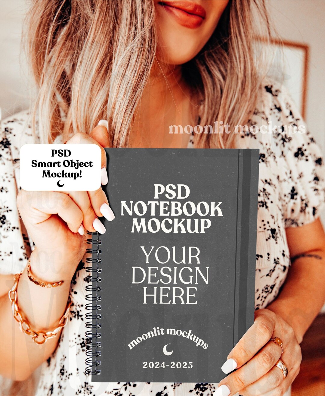 Spiral Notebook Mockup: AOP PSD Smart Object (digital Download) - Etsy