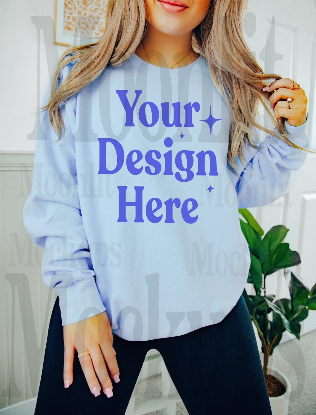 Comfort Colors 1466 Hydrangea Sweatshirt Mockup (digital Download) - Etsy
