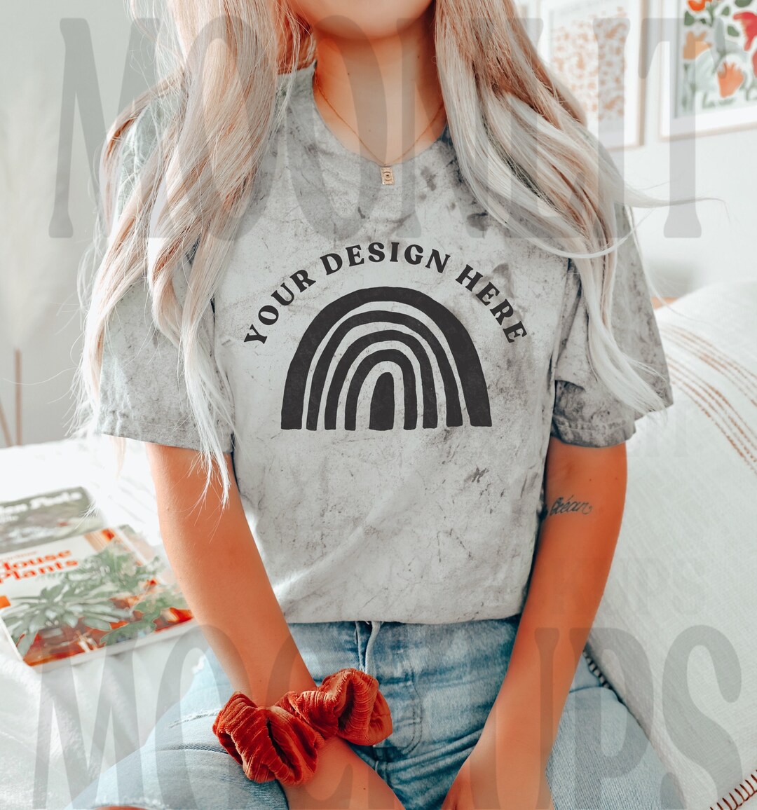 Comfort Colors 1745 Color Blast Smoke Mockup (digital Download) - Etsy