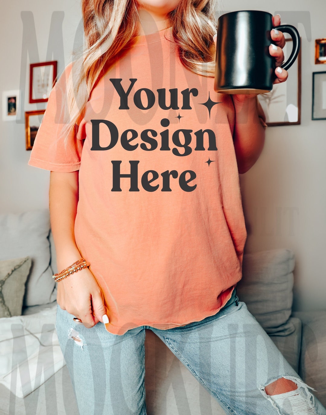 Comfort Colors C1717 Terracotta Shirt Mockup Terracotta - Etsy