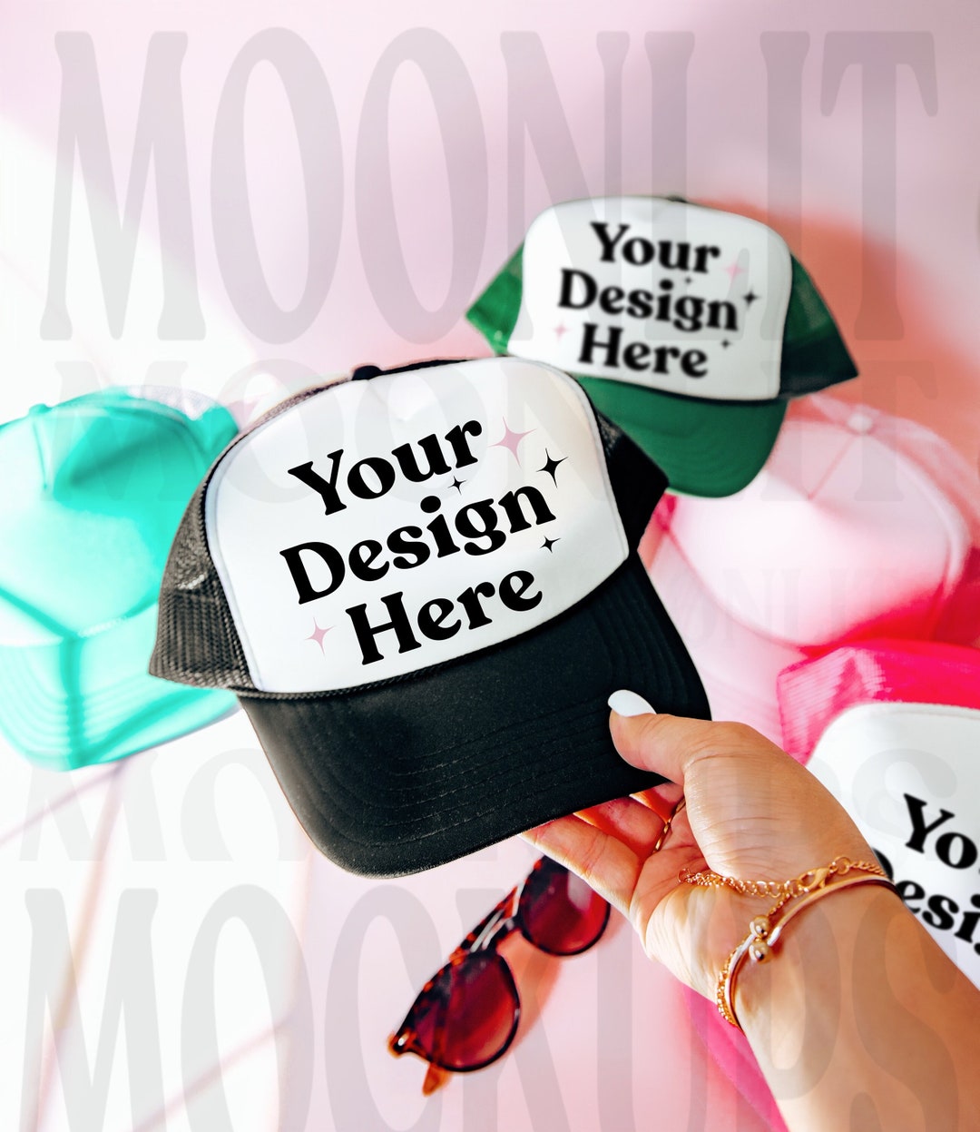 OTTO Trucker Cap Mockup - Trucker Baseball Caps Mockup - OTTO Cap 39 ...