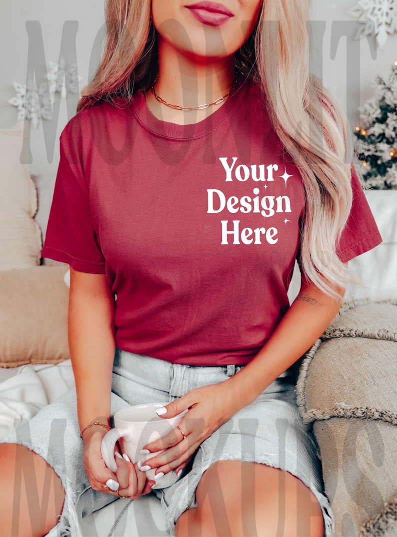 Comfort Colors C1717 Brick Shirt Model Mockup Brick Shirt - Etsy