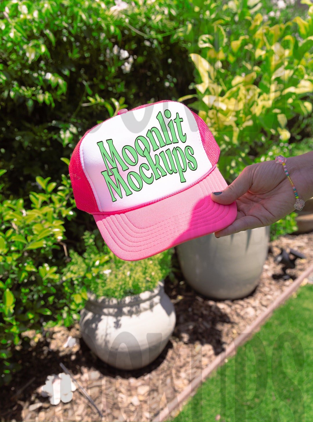 Pink Trucker Cap Mockup: OTTO 39-169, Printify Mockup (digital Download ...