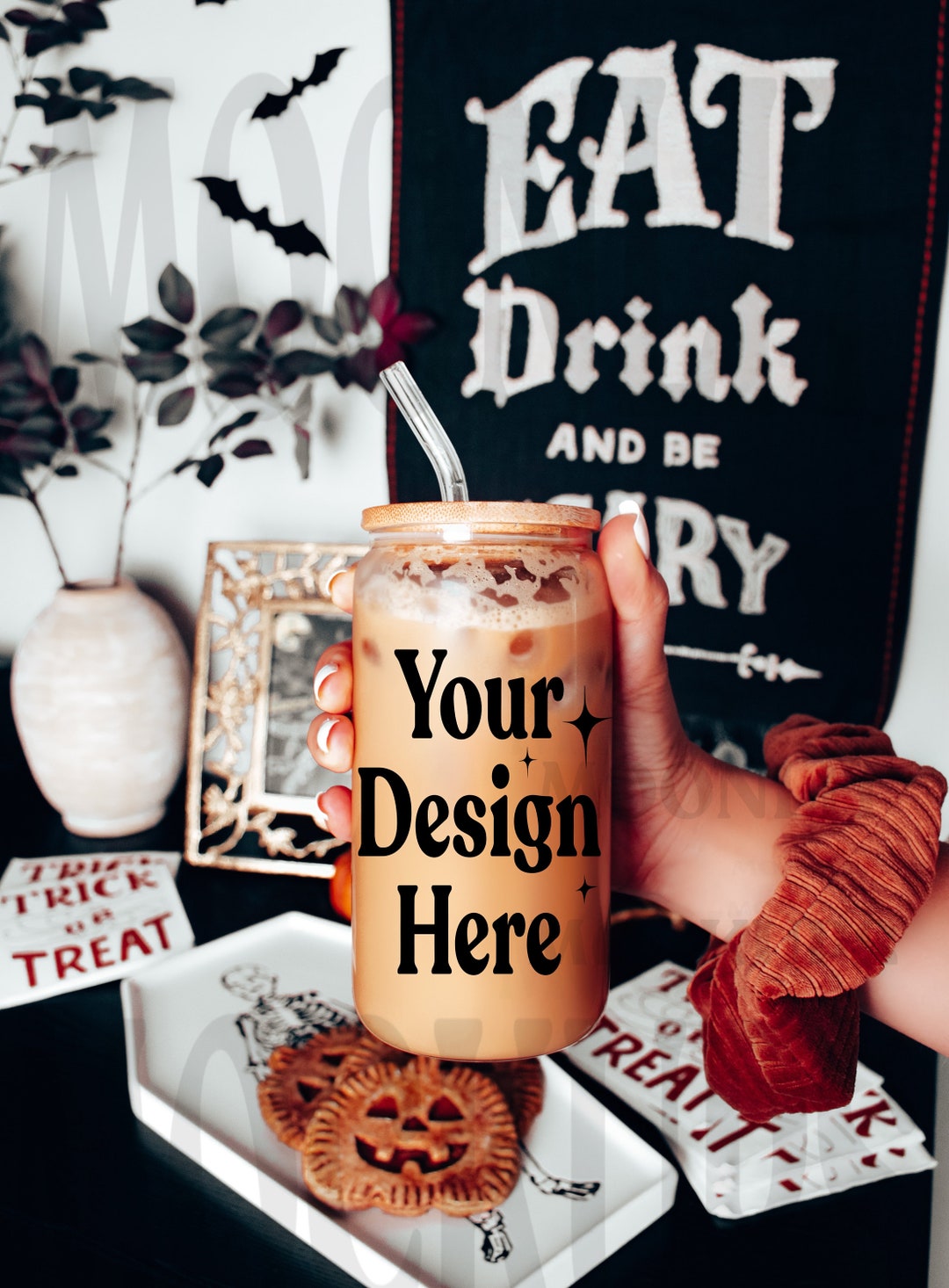 16oz Glass Can Mockup Sipper Glass Mockup 16oz Glass Beer Can Mockup ...