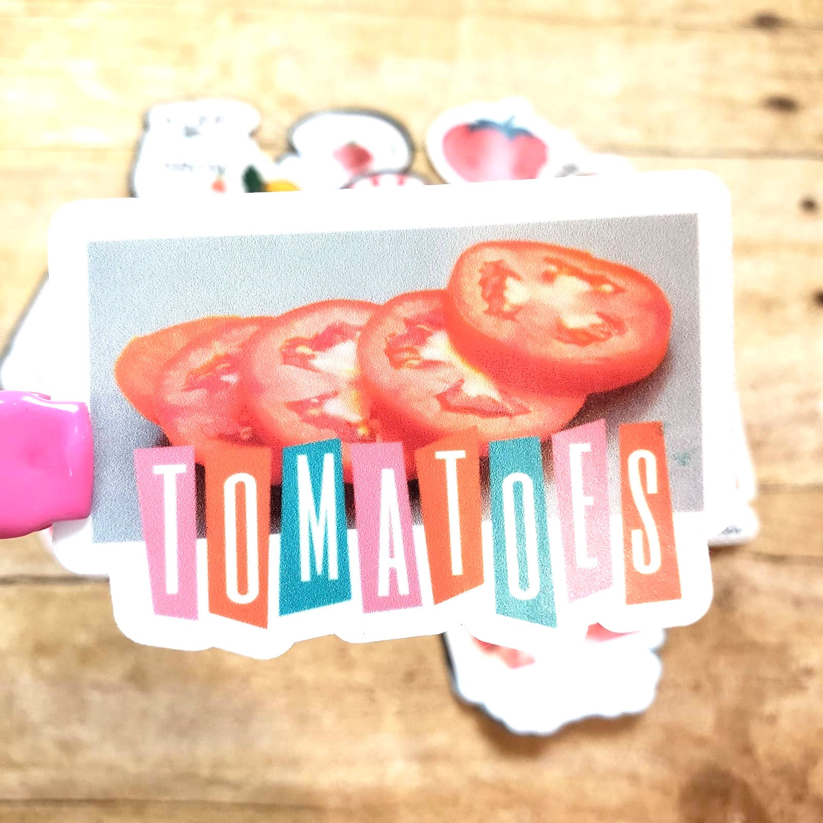 Tomato Stickers Cute Die Cute Food - Etsy