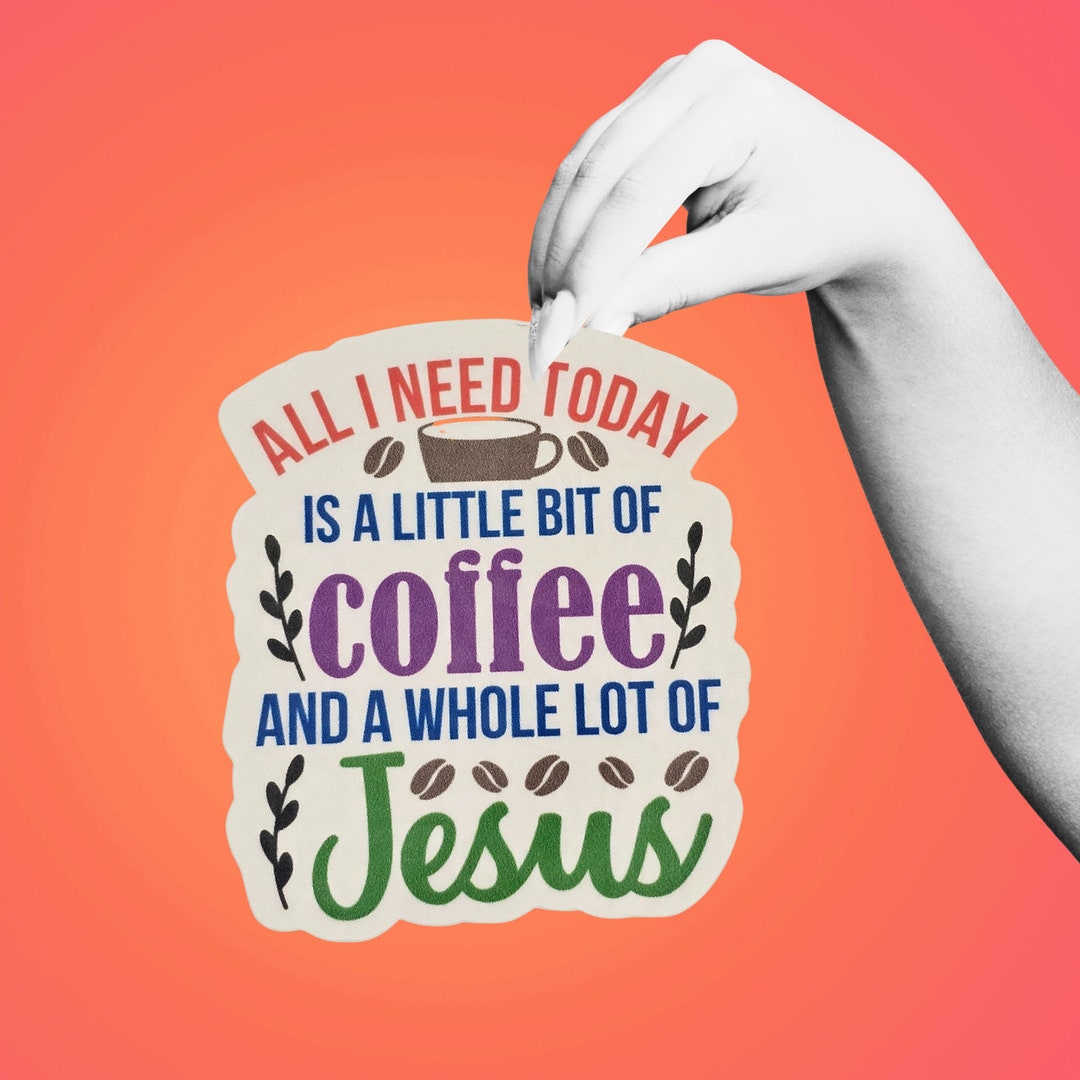 Jesus Saves Waterproof Sticker Jesus & Coffee Vinyl Sticker Journal ...