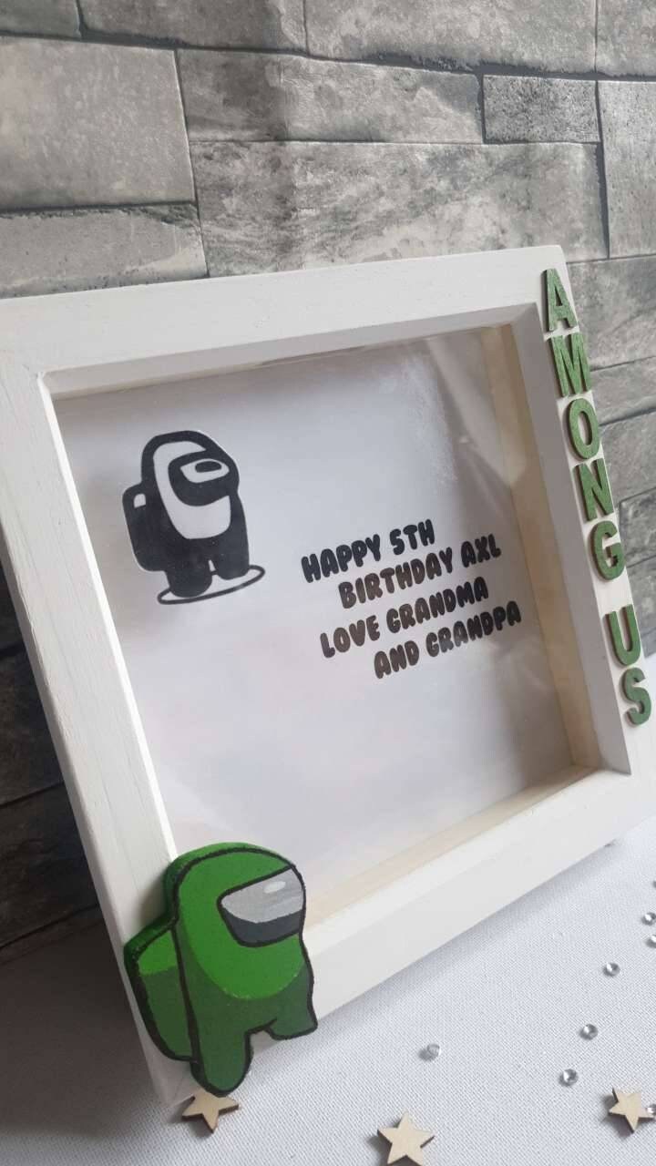 Personalised Among us money box Piggy bank name birthday gift | Etsy