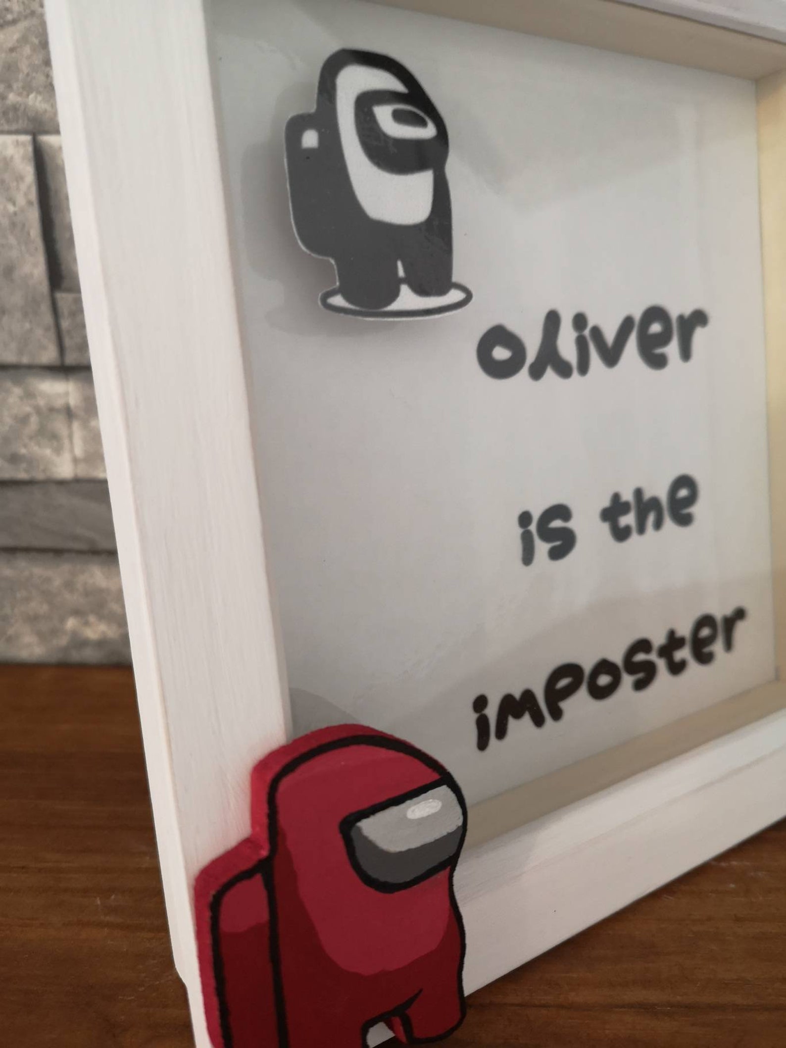 Personalised Among us money box Piggy bank name birthday gift | Etsy