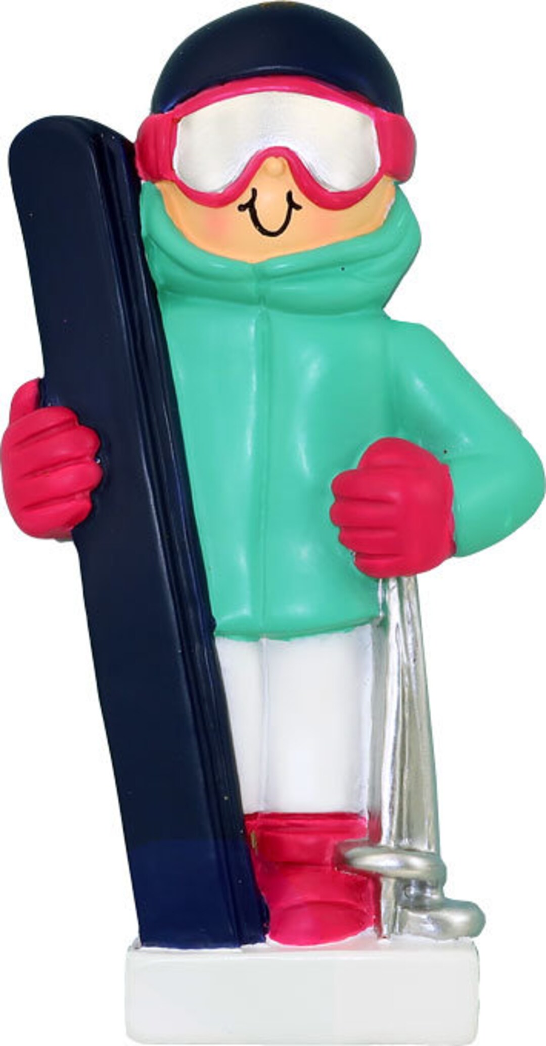 2025 Personalized Female Skier Christmas Ornament / Best Skier Gift ...