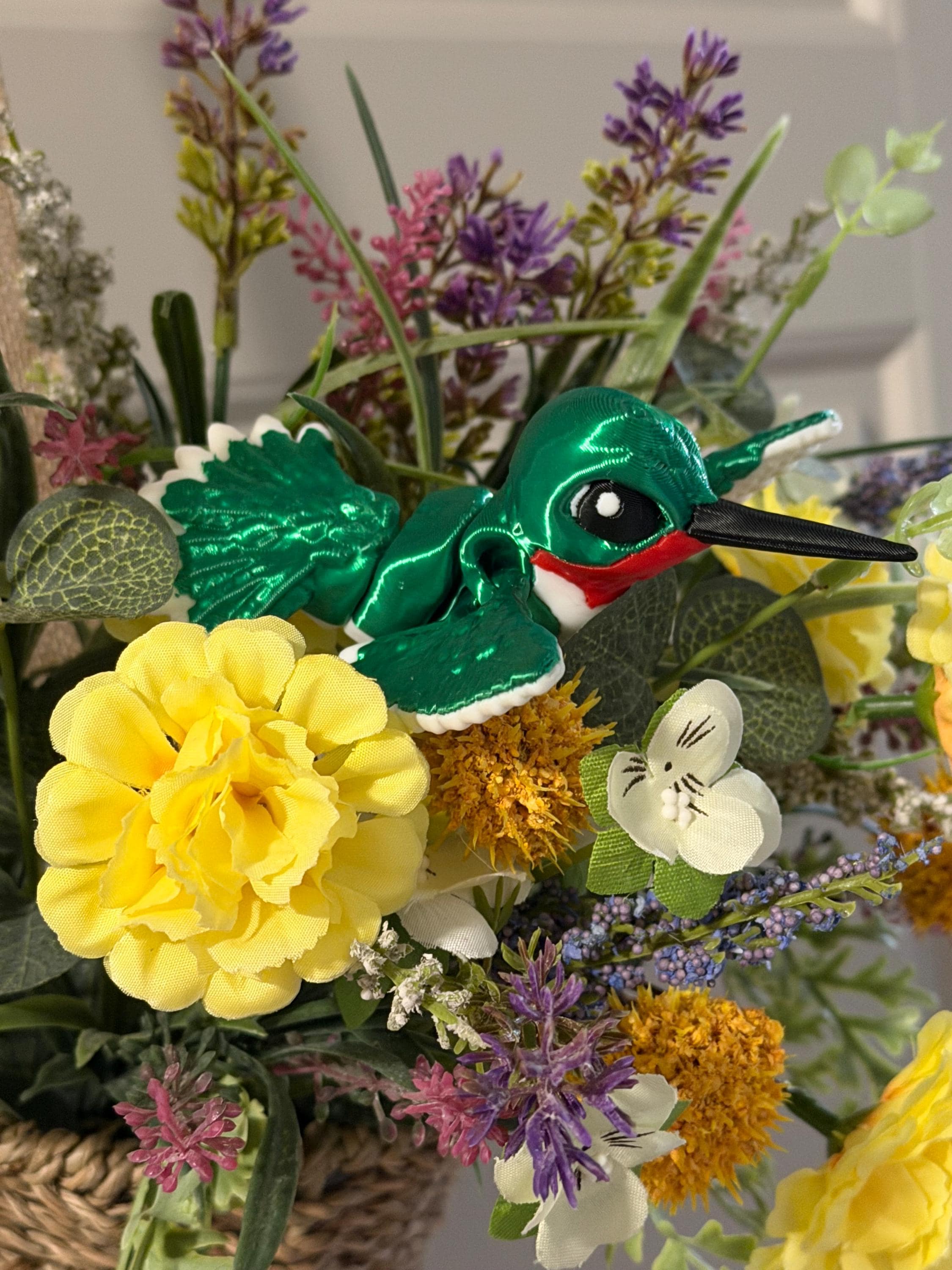 3D Printed Hummingbird Fidget Toy: Articulated PLA Desk Decor - Etsy