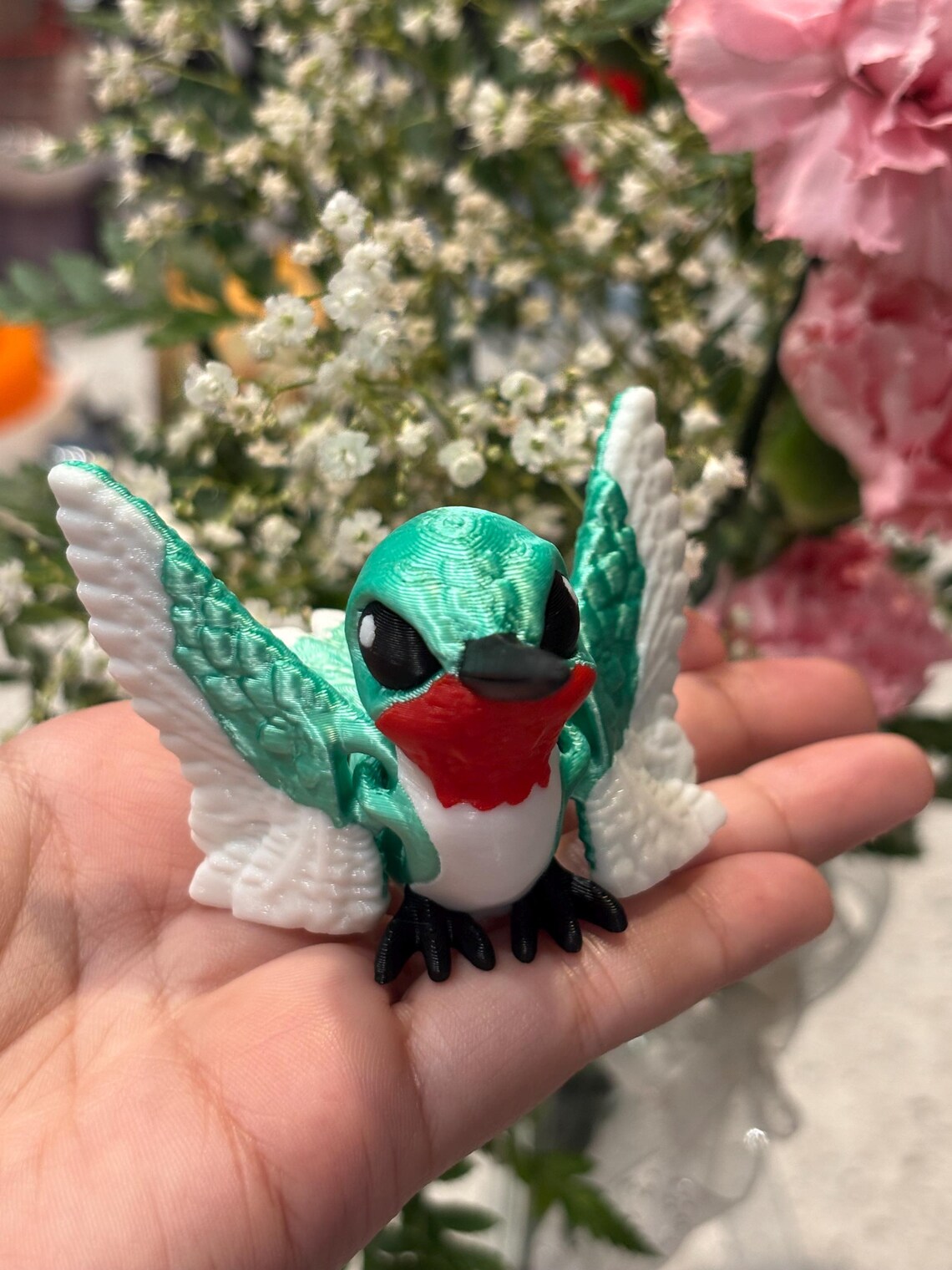 3D Printed Hummingbird Fidget Toy: Articulated PLA Desk Decor - Etsy