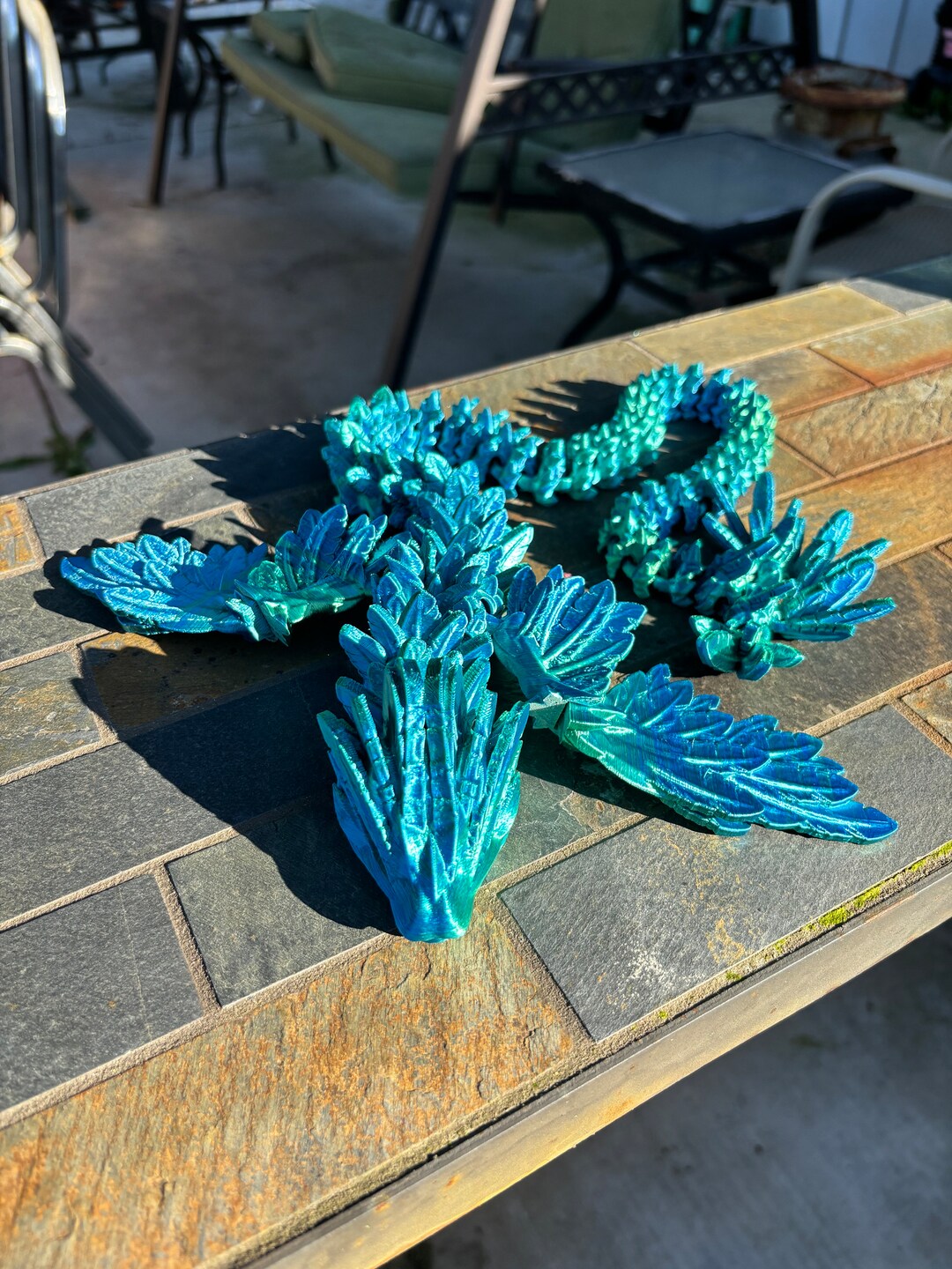 3D Printed Winged Dragon 3D Printed Articulated Dragon 3D Printed ...