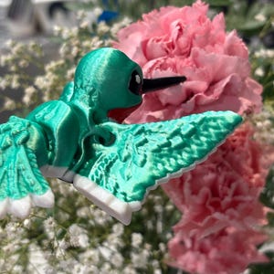 3D Printed Hummingbird Fidget Toy: Articulated PLA Desk Decor - Etsy