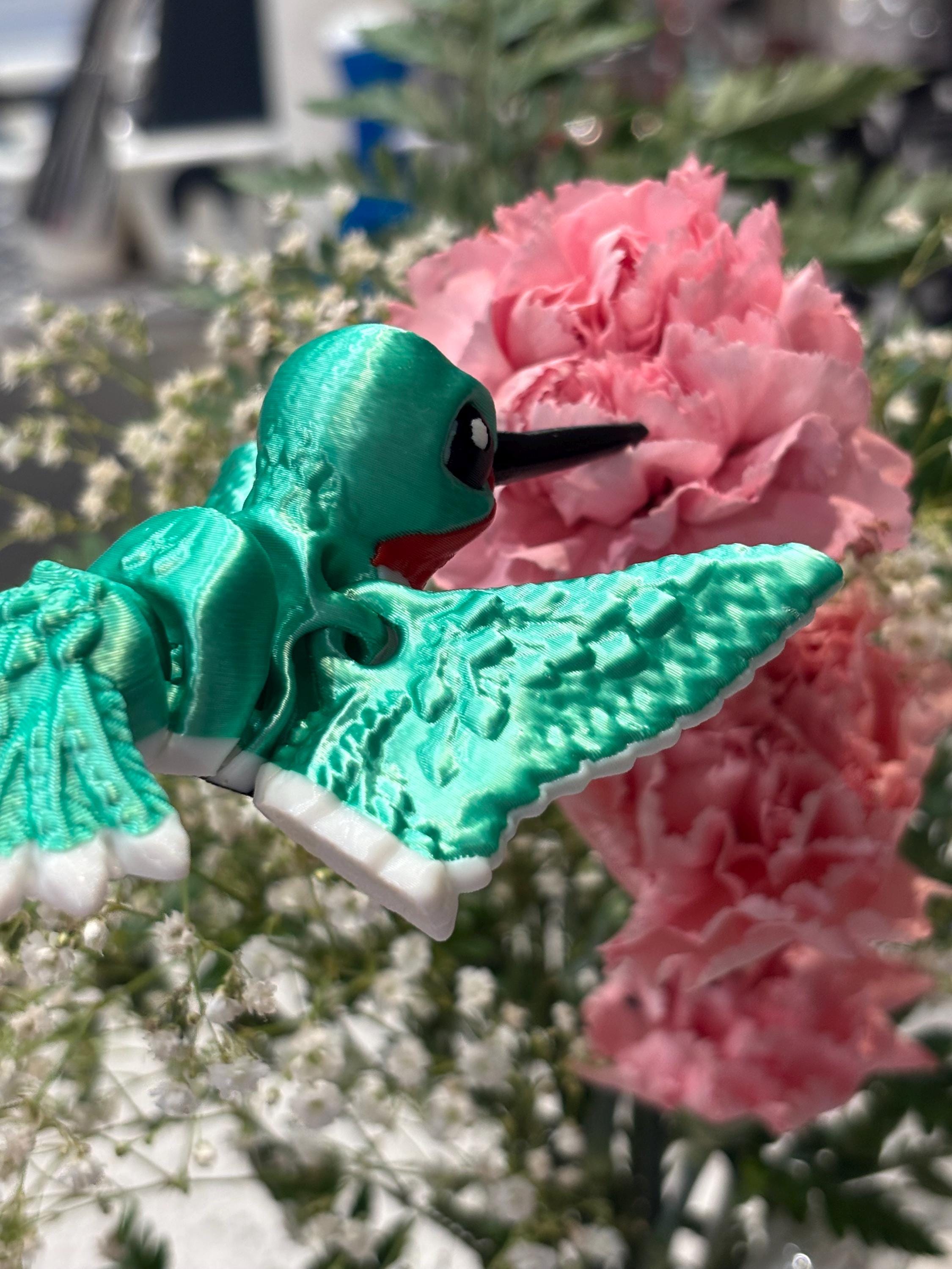3D Printed Hummingbird Fidget Toy: Articulated PLA Desk Decor - Etsy