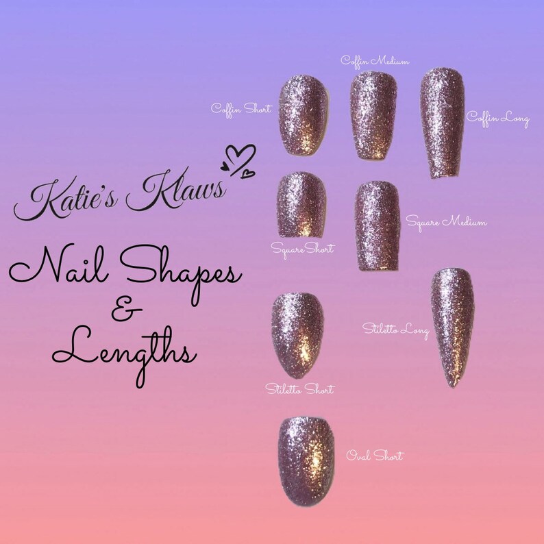 Katies Klaws Pink XO Press on Nails - Etsy