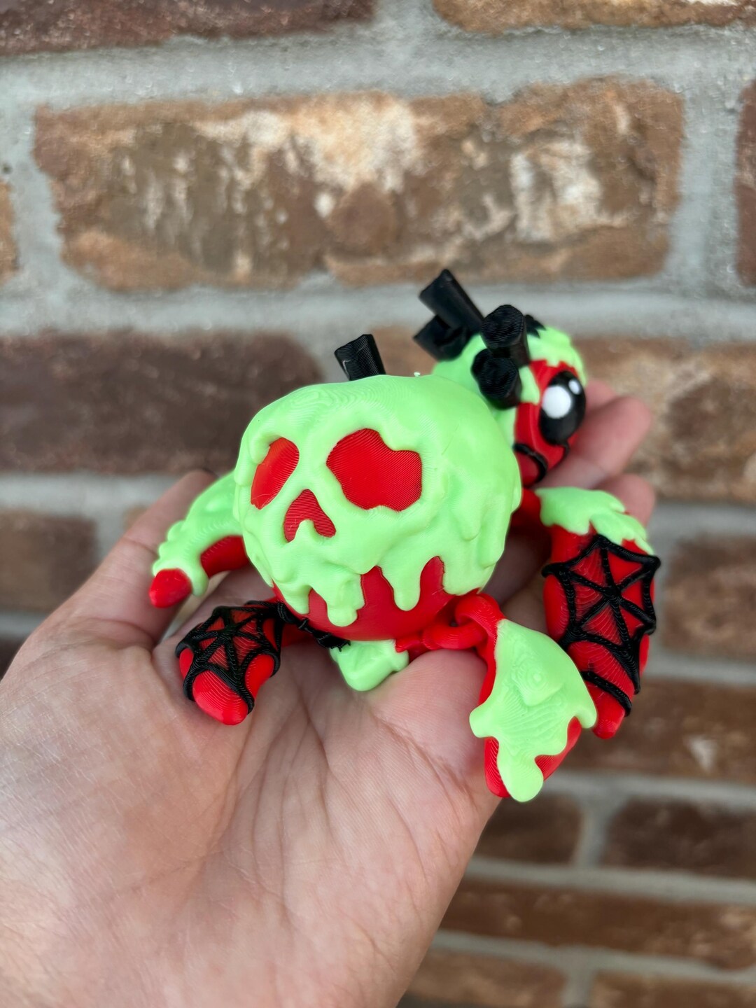 3D Printed Turtle Spooky Turtle Cute 3D Turtle Poison Apple Turtle 3D ...