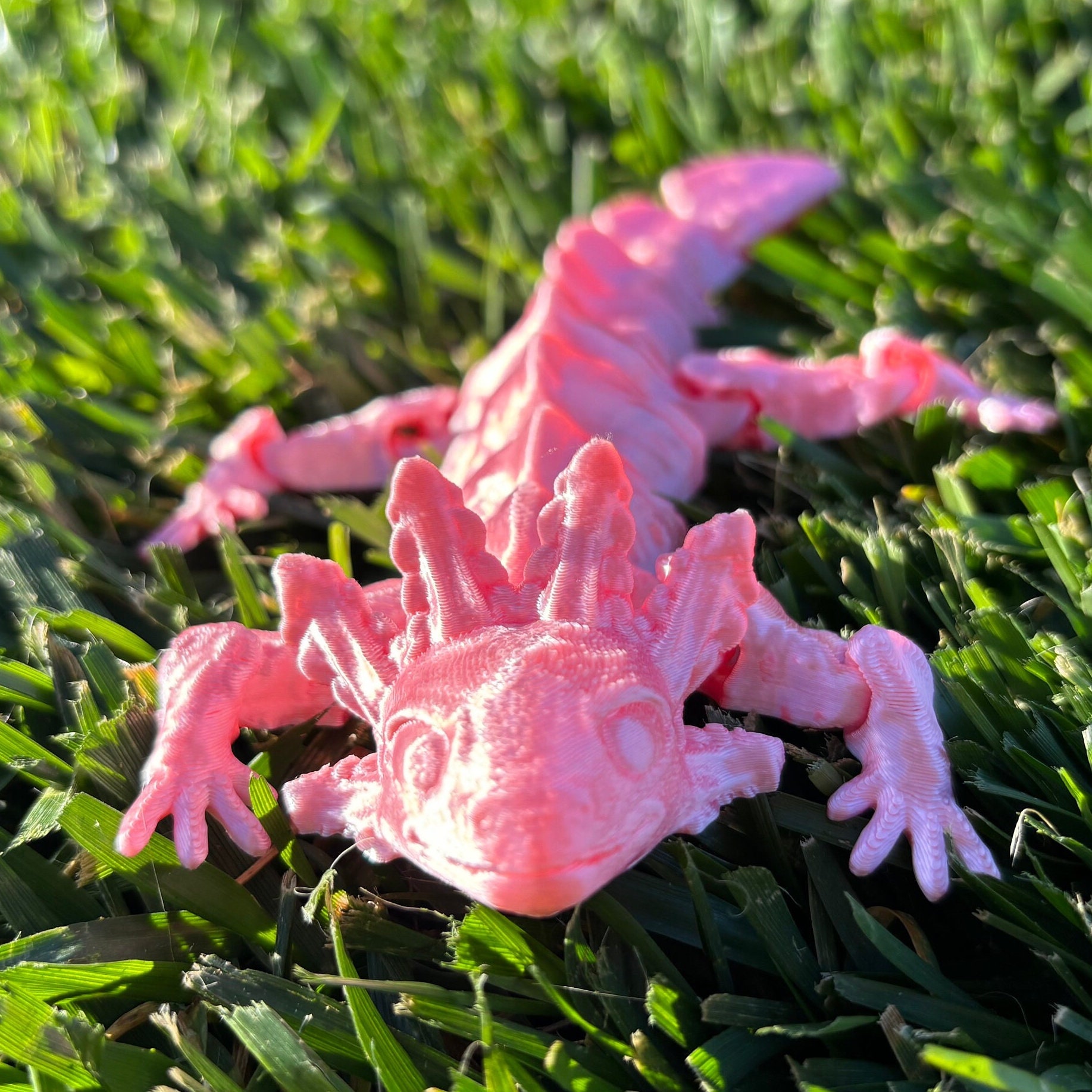 3D Printed Axolotl 3D Printed Articulated Axolotl 3D Printed Amphibian ...