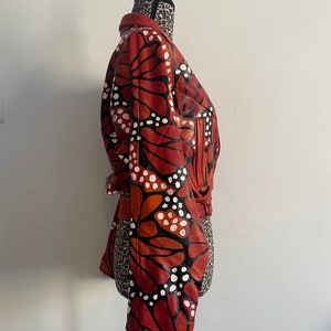 Monarch Butterfly Hand Painted Reworked Vintage Leather Jacket - Etsy