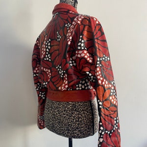 Monarch Butterfly Hand Painted Reworked Vintage Leather Jacket - Etsy