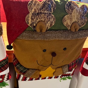 Personalised Embroidered Christmas Chair Covers in Three Styles ...