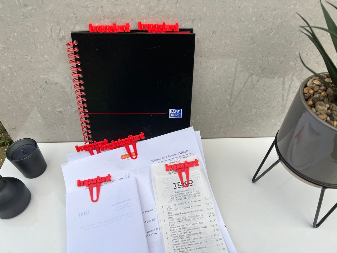 Important Bookmarks - to Organise Work, School Work and Paperwork - Etsy