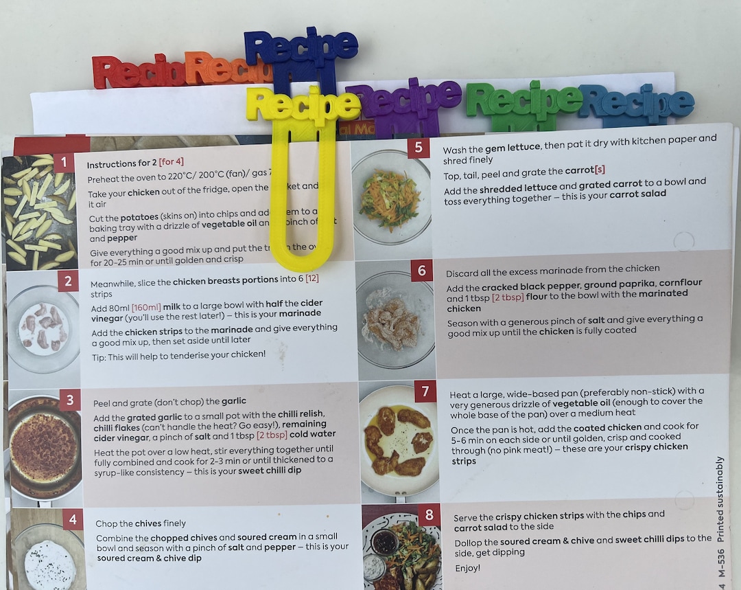Recipe Bookmarks - Keep Track of Your Favourite Recipes - Great ...