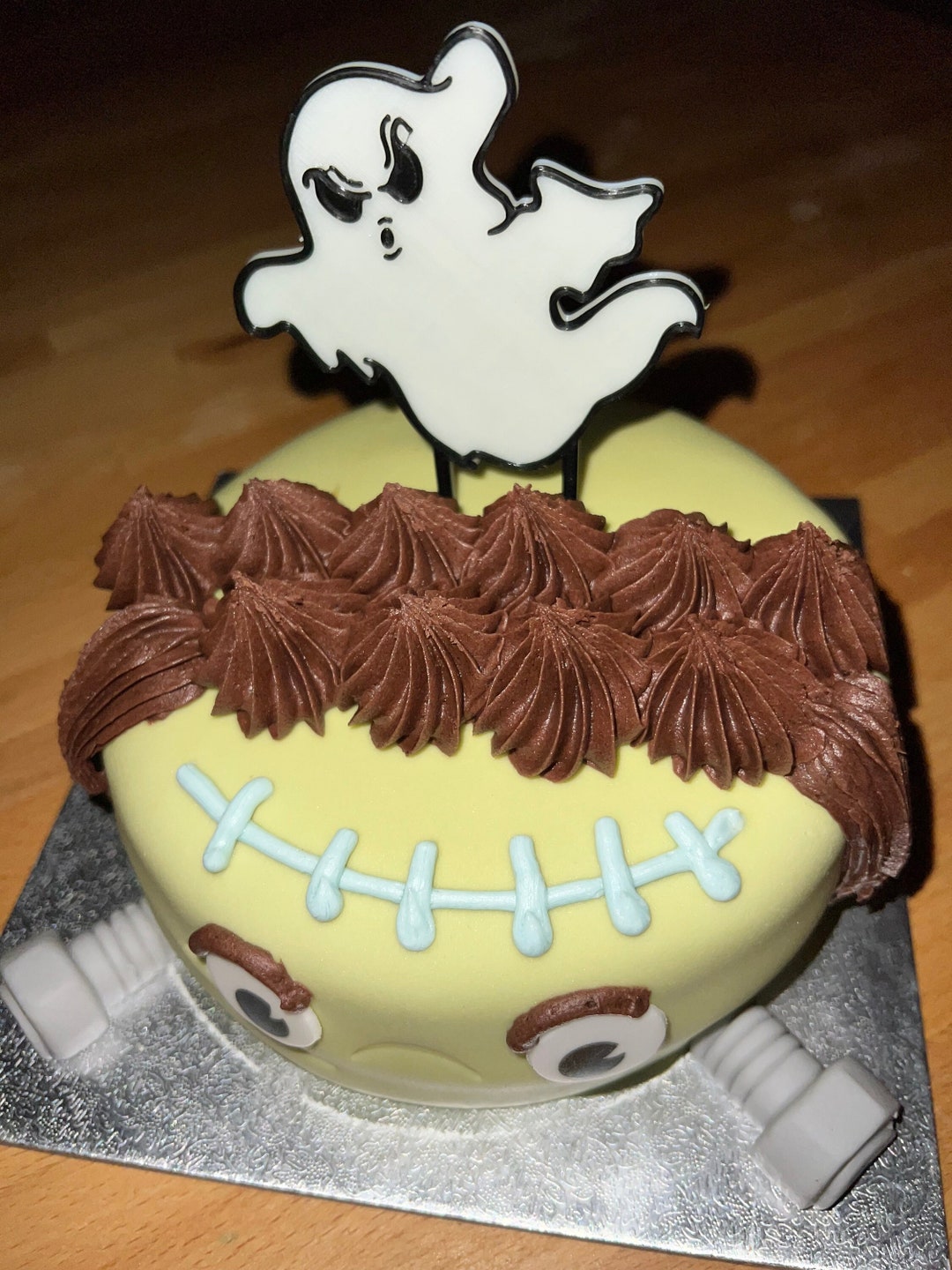 Glow in the Dark Halloween Ghost Cake Topper, Pumpkin Topper - Reusable ...