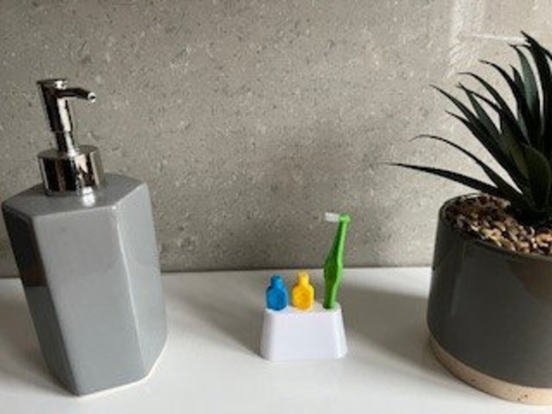 Tepe Interdental Brush Stand for 3 Brushes - Hidden Brushes for ...