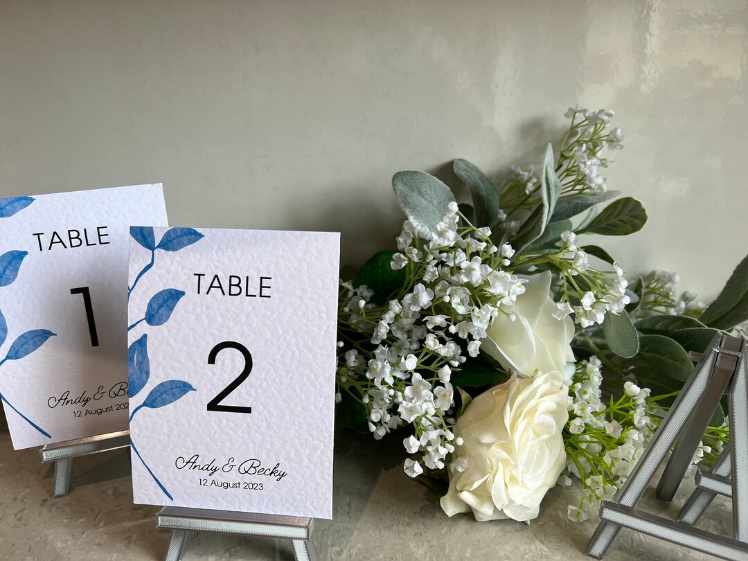 Mini Silver Easel Table Number Holders for Weddings - Etsy